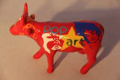 Cow Parade Pop Art # 11570