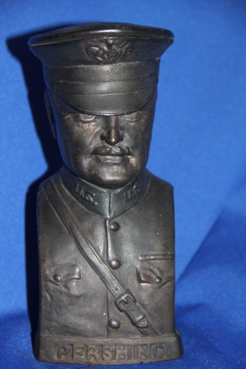General Pershing Cast Iron Bank