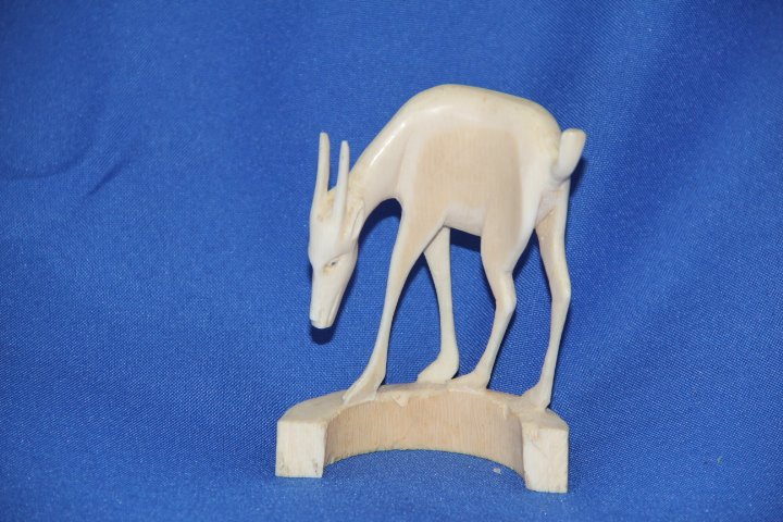 Carved Ivory Deer.