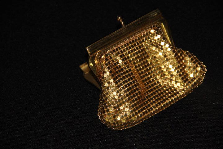 Gold Mesh Coin Purse