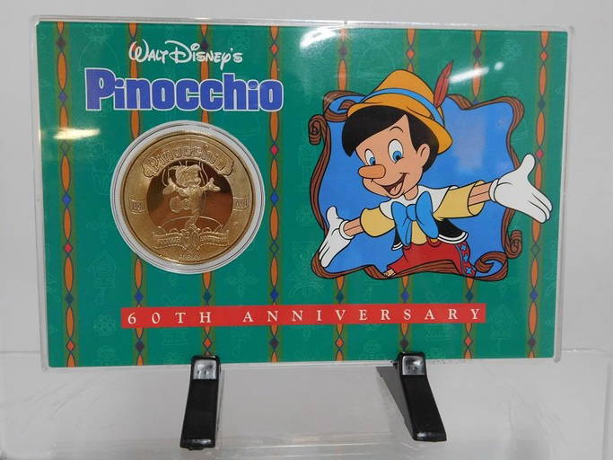 Walt Disney's 60th Anniversary Pinocchio Silver Coin