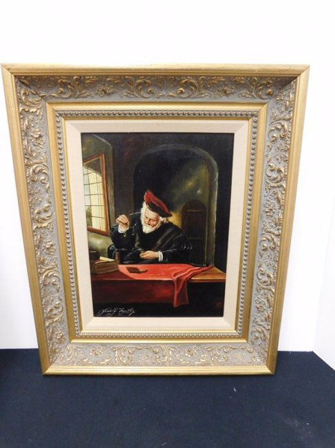 Oil on Canvas of a Man Signed Hendrik Mathey - Apr 16, 2016 | Atlanta ...