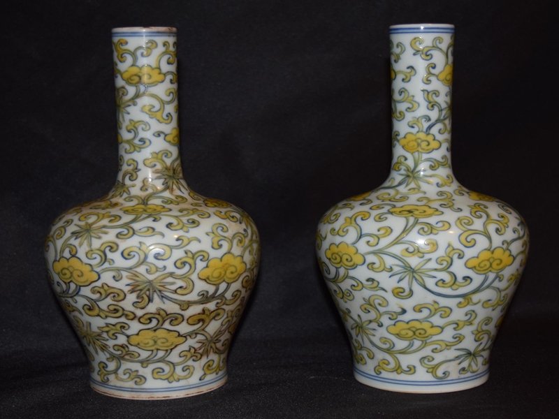 Chinese Long Neck Vases