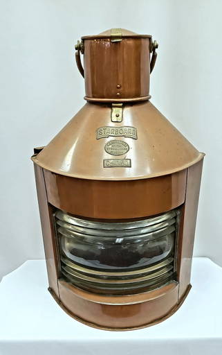 Vintage R.c. Murray And Co. Starboard Lamp