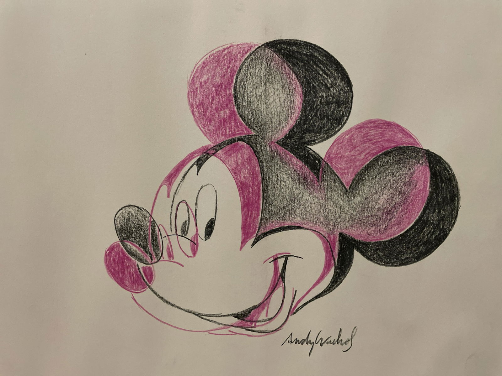 Signed Andy Warhol Mickey Mouse Disney Colored Pencil - Sep 10, 2021 ...