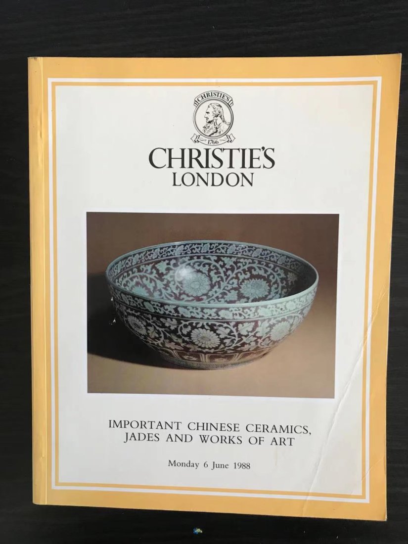Christie's 1988 Fine Chinese Ceramics Jades And Works Of Art