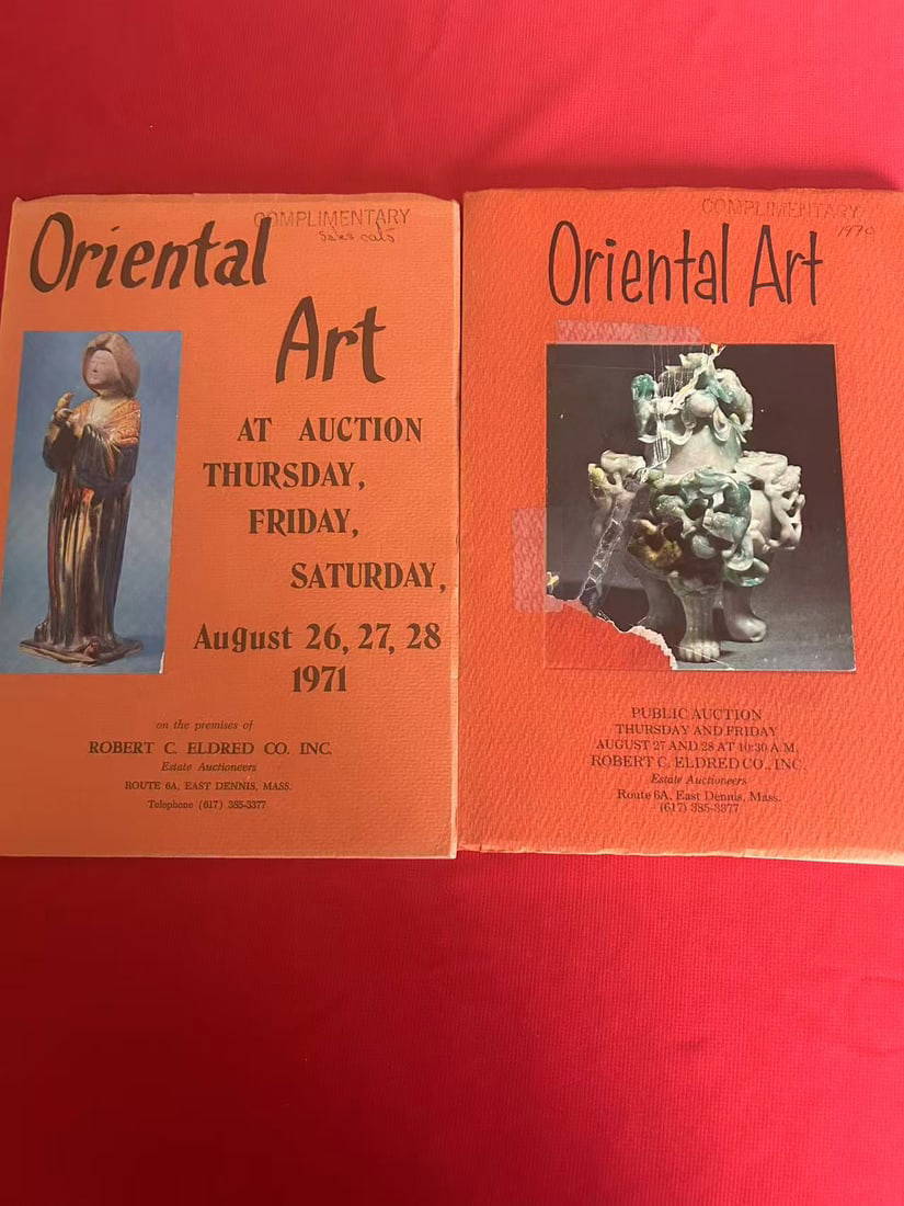 2 Old Chinese Art Auction Catalog By Robert C Eldred Auction