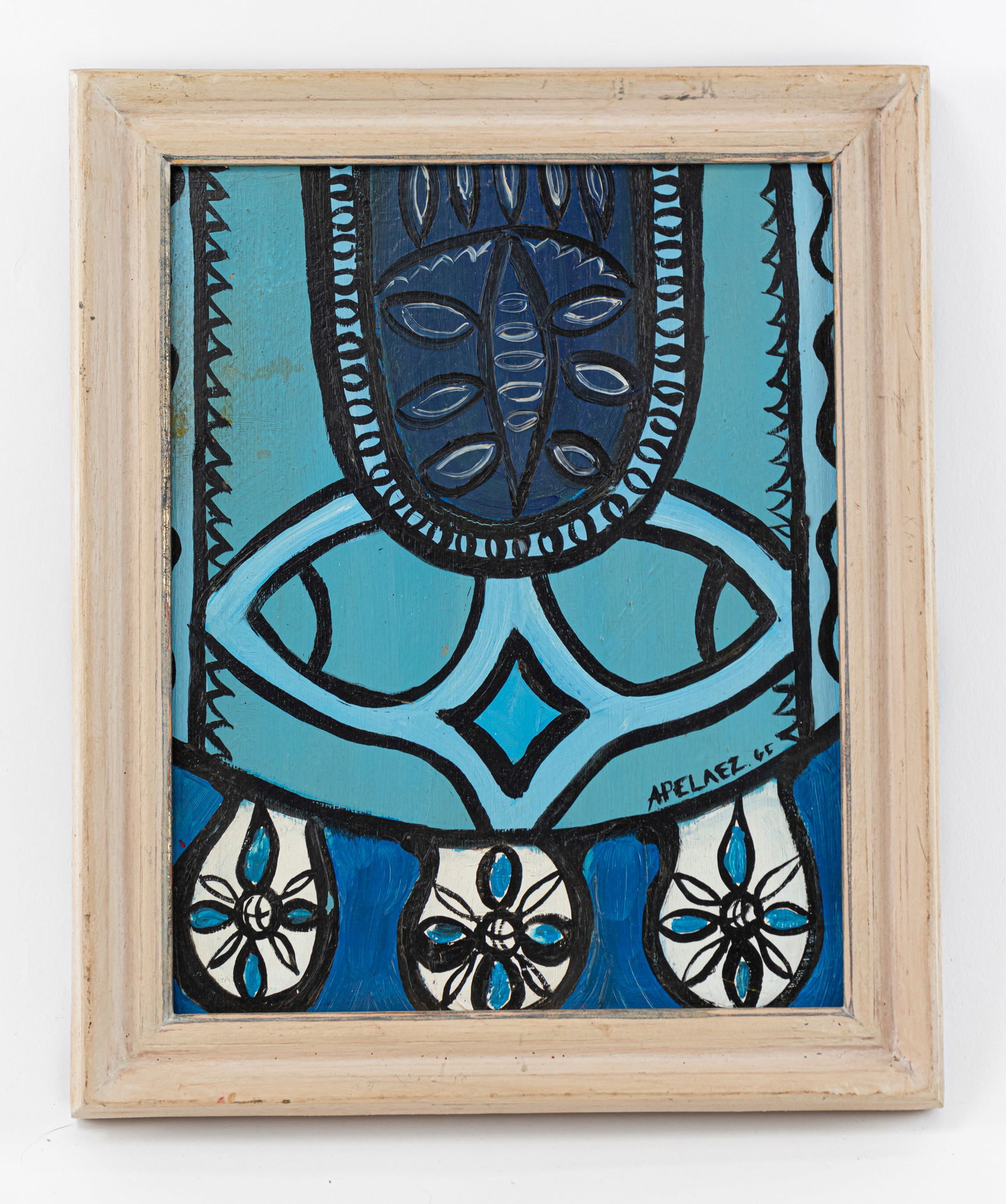 Amelia Pelaez Cubist Framed Oil Painting (style Of) Auction