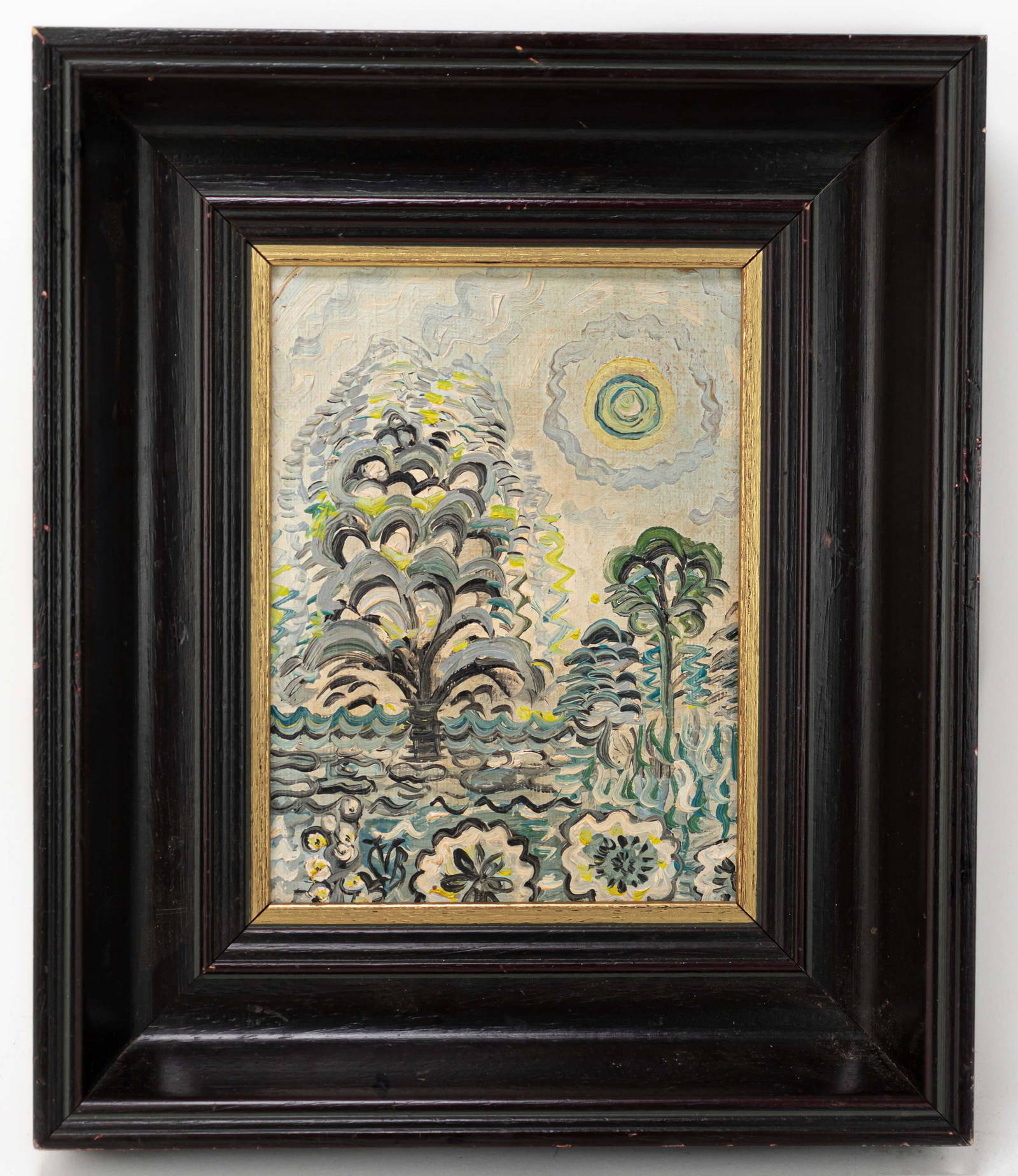 American Charles E. Burchfield Painting In The Style Of Auction