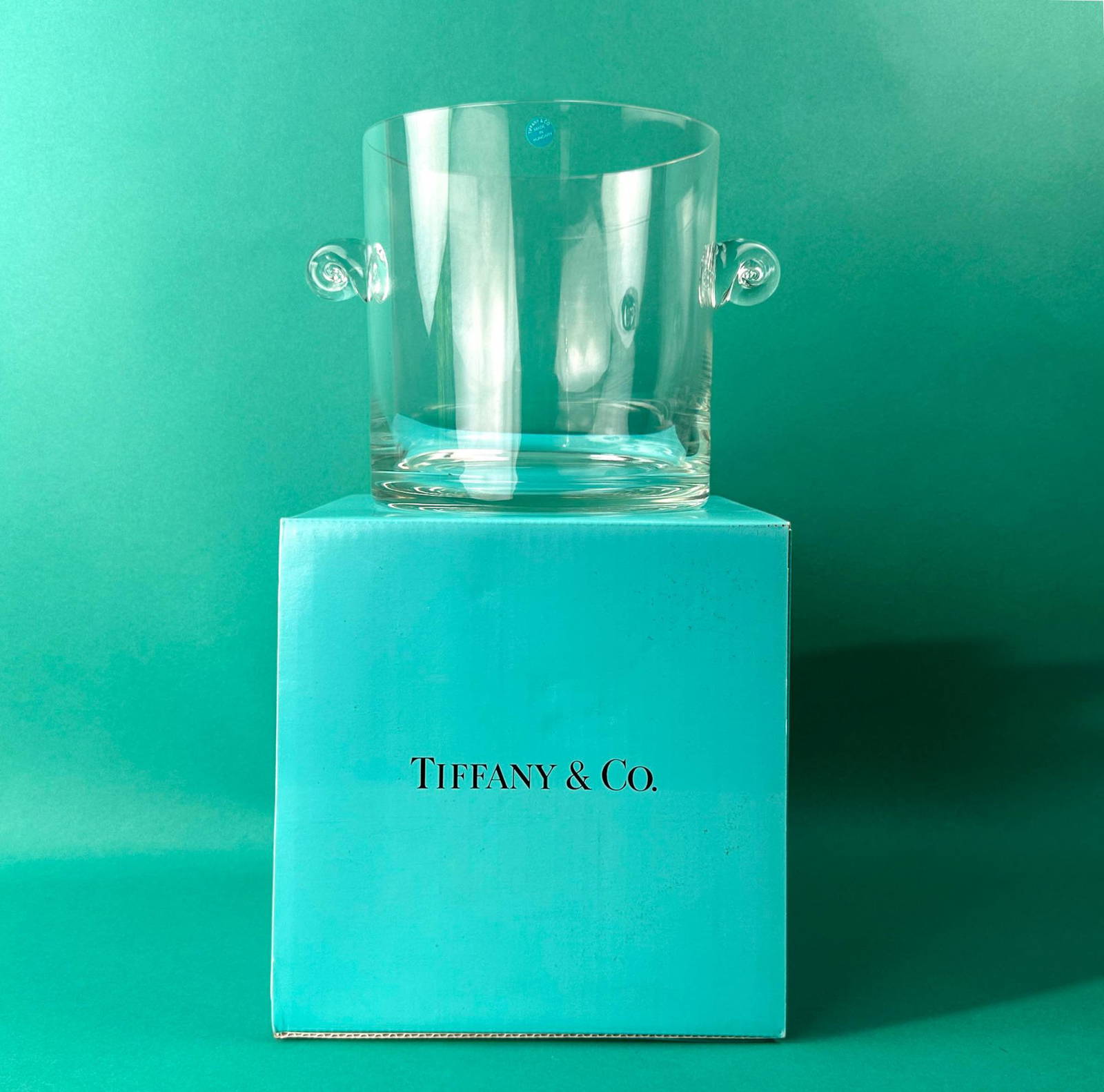 Tiffany & Co Crystal Ice Bucket, New With Box Auction