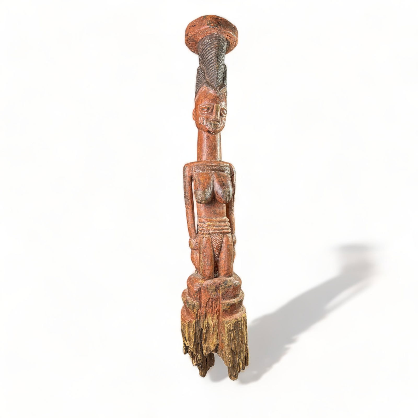 Yoruba Power Female Figure Veranda Post, Nigeria, Africa