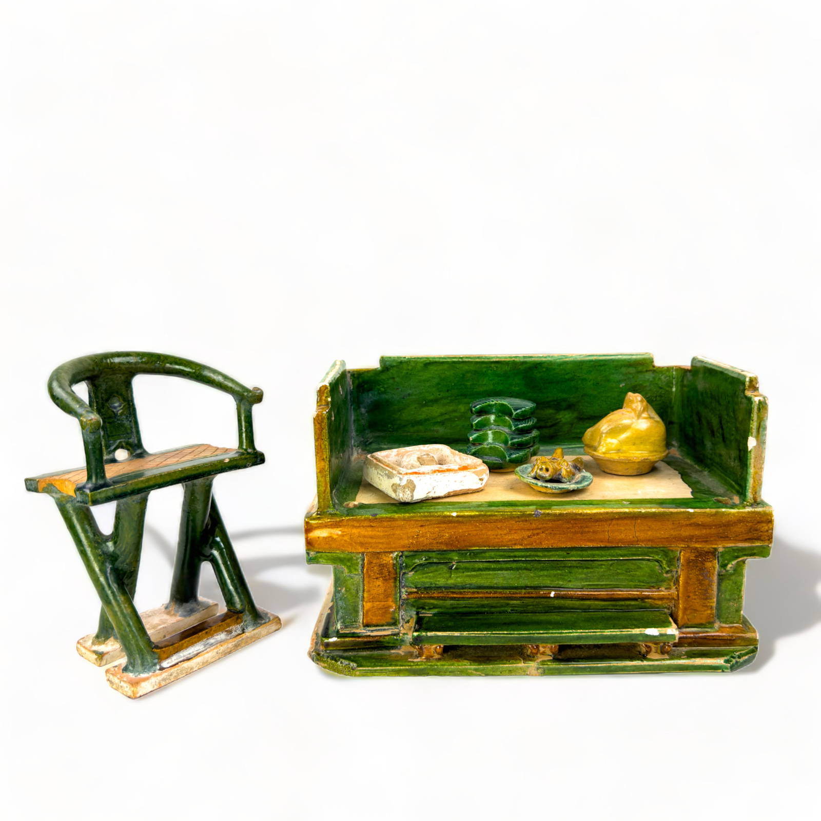 Chinese Ming Funerary Tomb Offering Pottery Auction