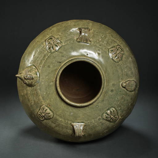 Yue Kiln Chicken Head Jar During The Southern And Northern Dynasties Of ...