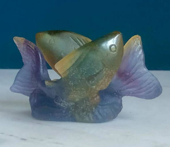 Daum France, Crystal Fish Art Glass Figurine