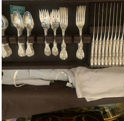 Reed & Barton, Francis The 1st Sterling 72 Pc Silver Flatware First Set ...