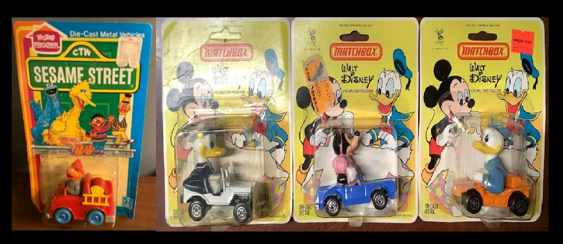 Matchbox And Sesame Blister Pack Disney Donald Duck With Mickey ...