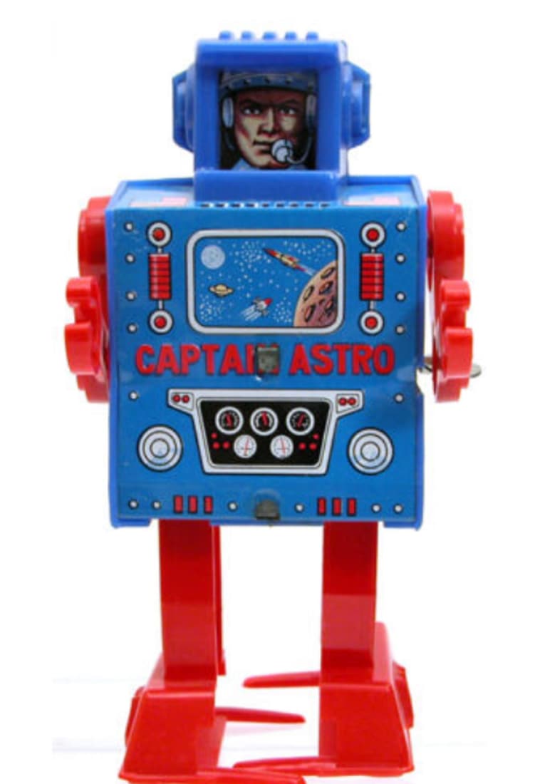 Captain Astro Mechanical Walking Space Man Robot Mego Japan With ...