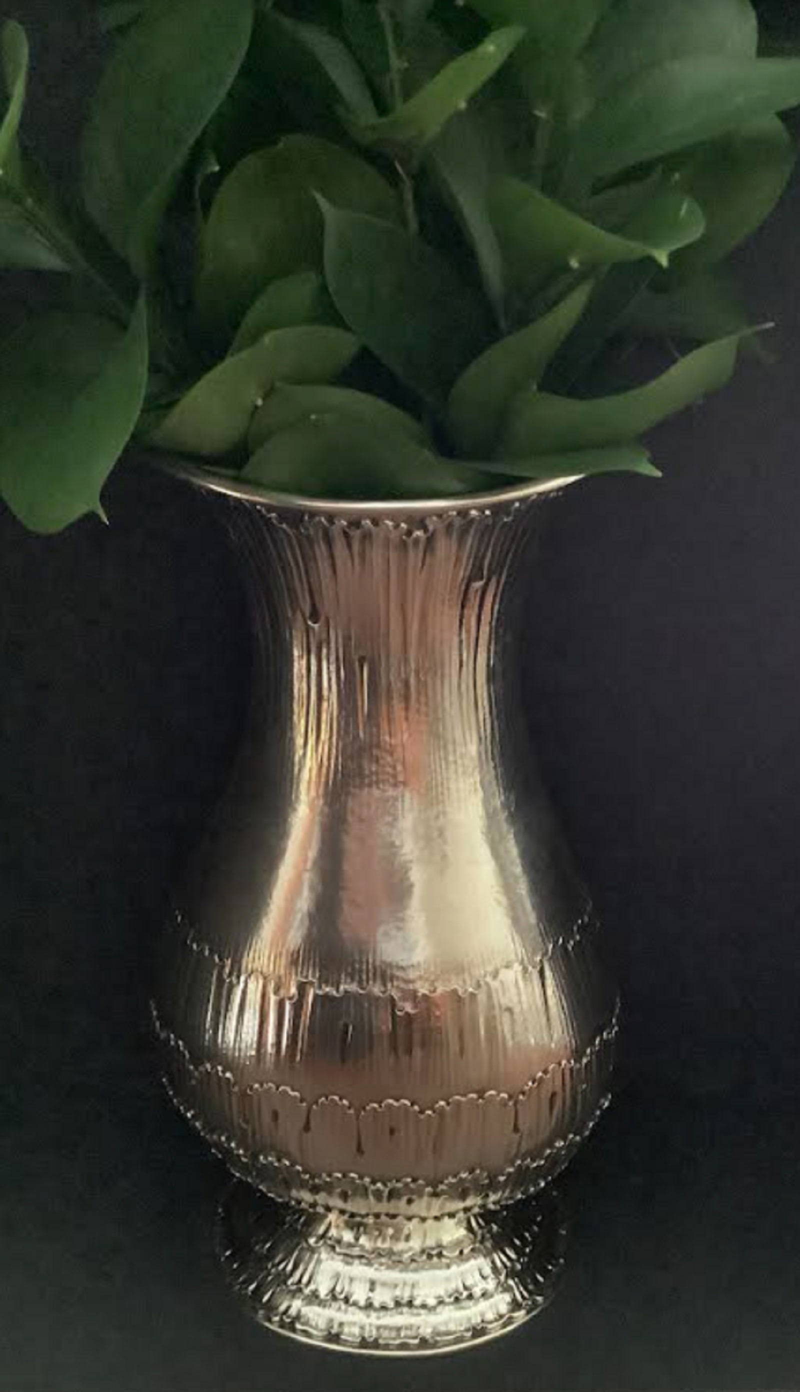 Mario Buccellati Sterling Silver Vase Auction