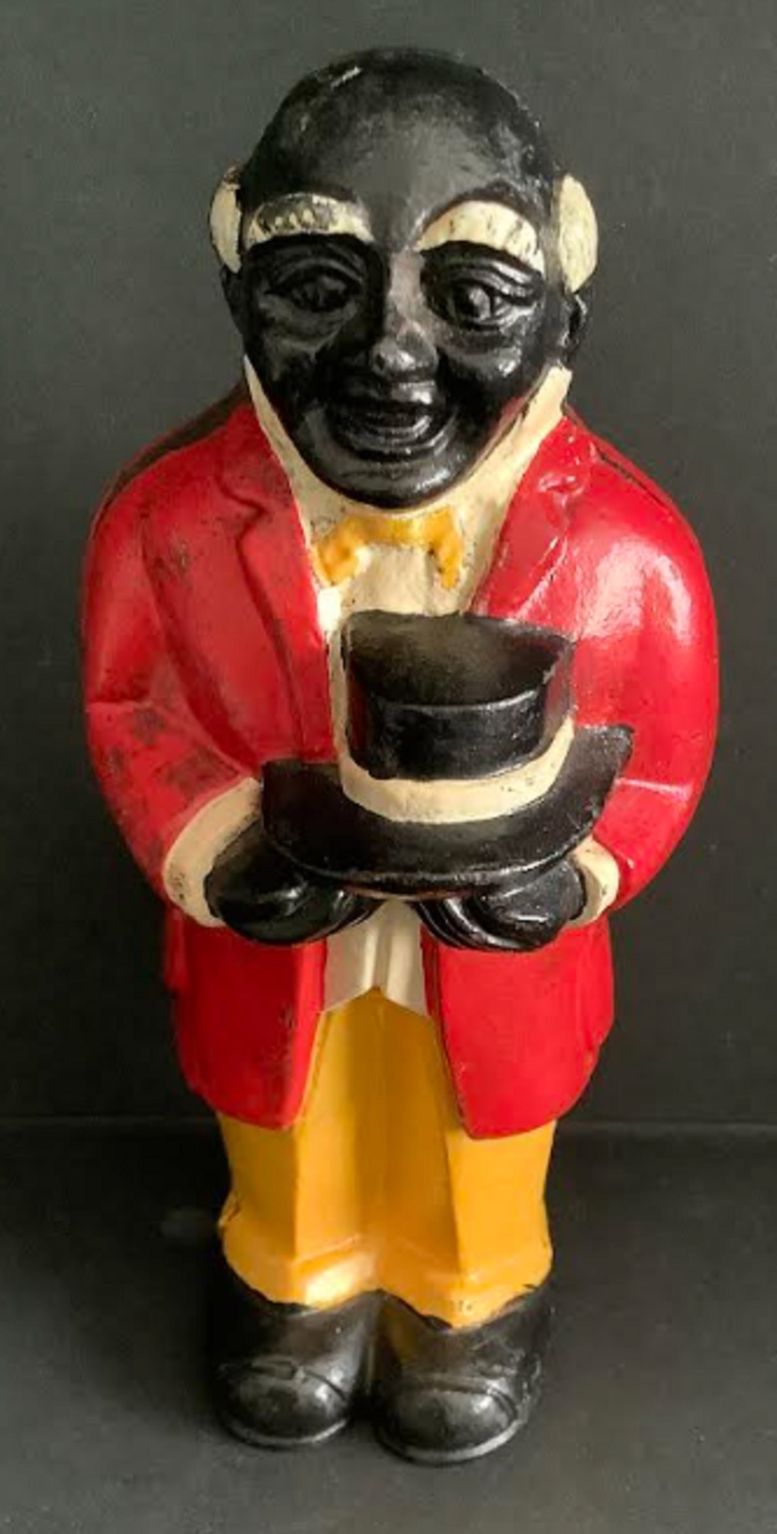 Black Americana Cast Iron Uncle Mose Figurine Statue