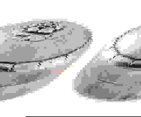 Geroge Jensen Sterling Silver Snuff Pill Box #79d Made In Denmark Auction