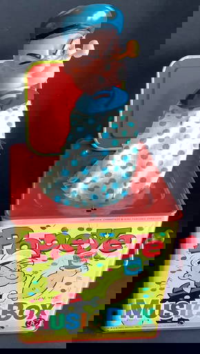 Popeye Musical Surprise Box With Orig Box. Mattel 1961