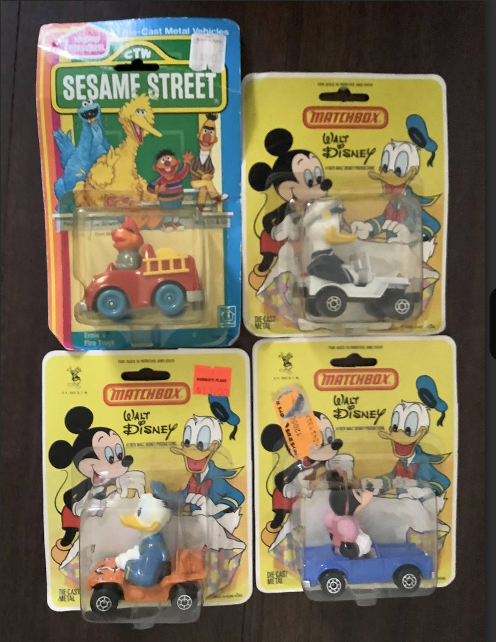 Matchbox And Sesame Blister Pack Disney Donald Duck With Mickey ...