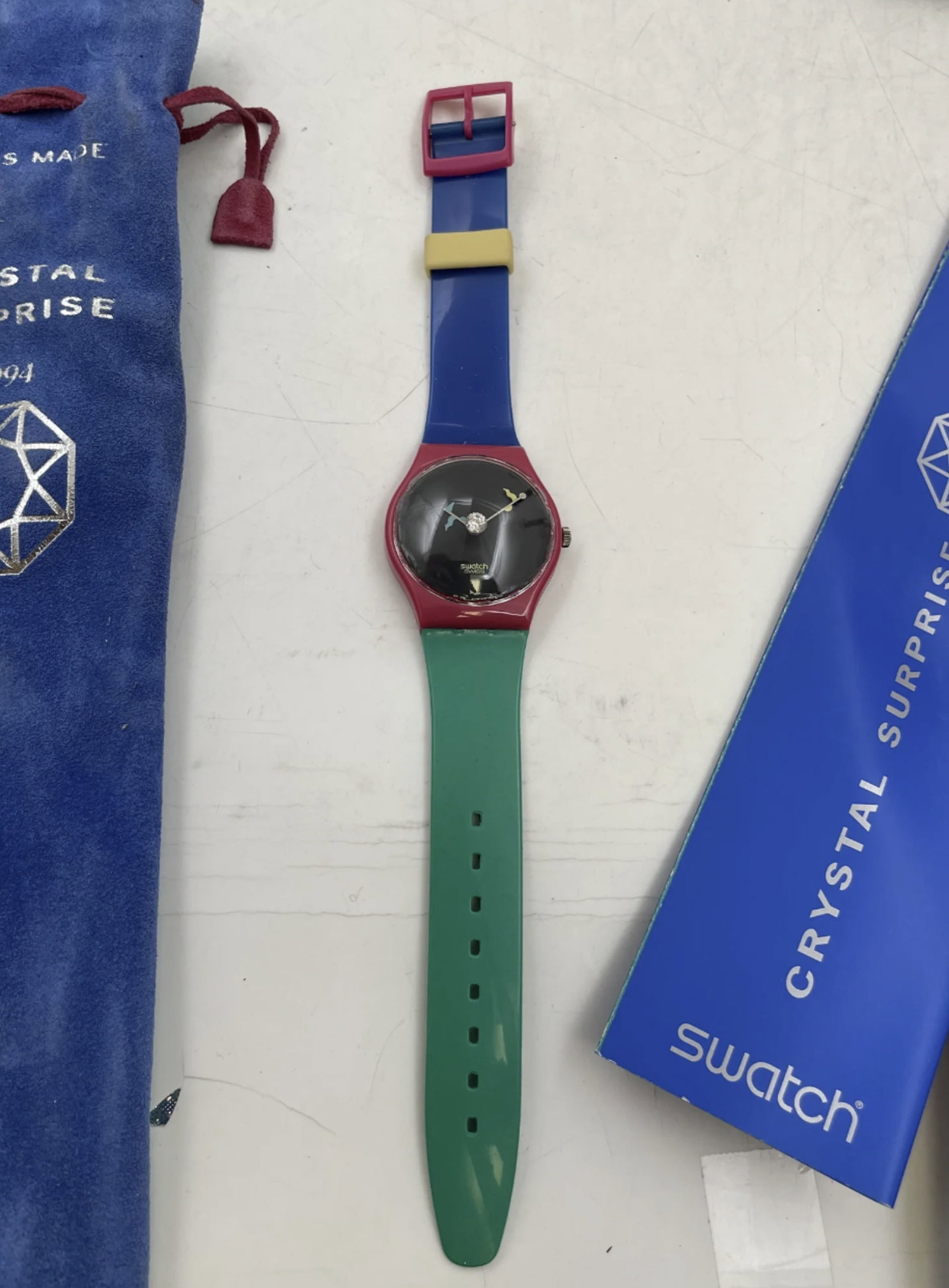 Swatch Crystal Surprise 1994 Watch New In Pouch Auction