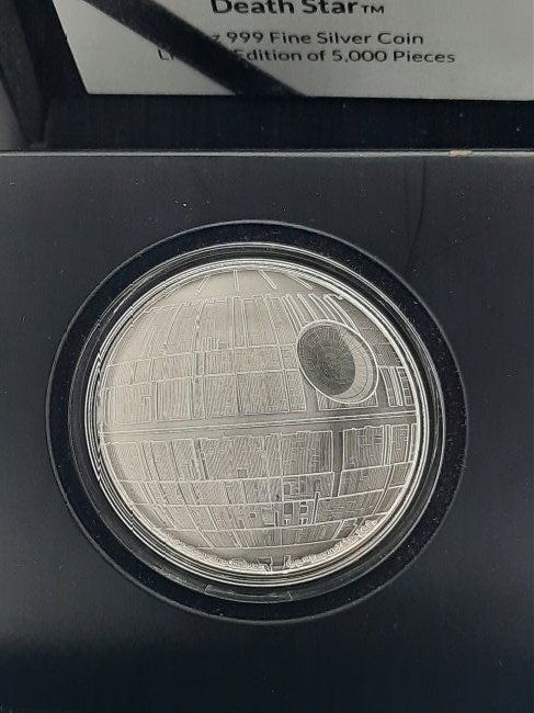 2020 Star Wars Death Star Niue $2 1oz Silver Coin