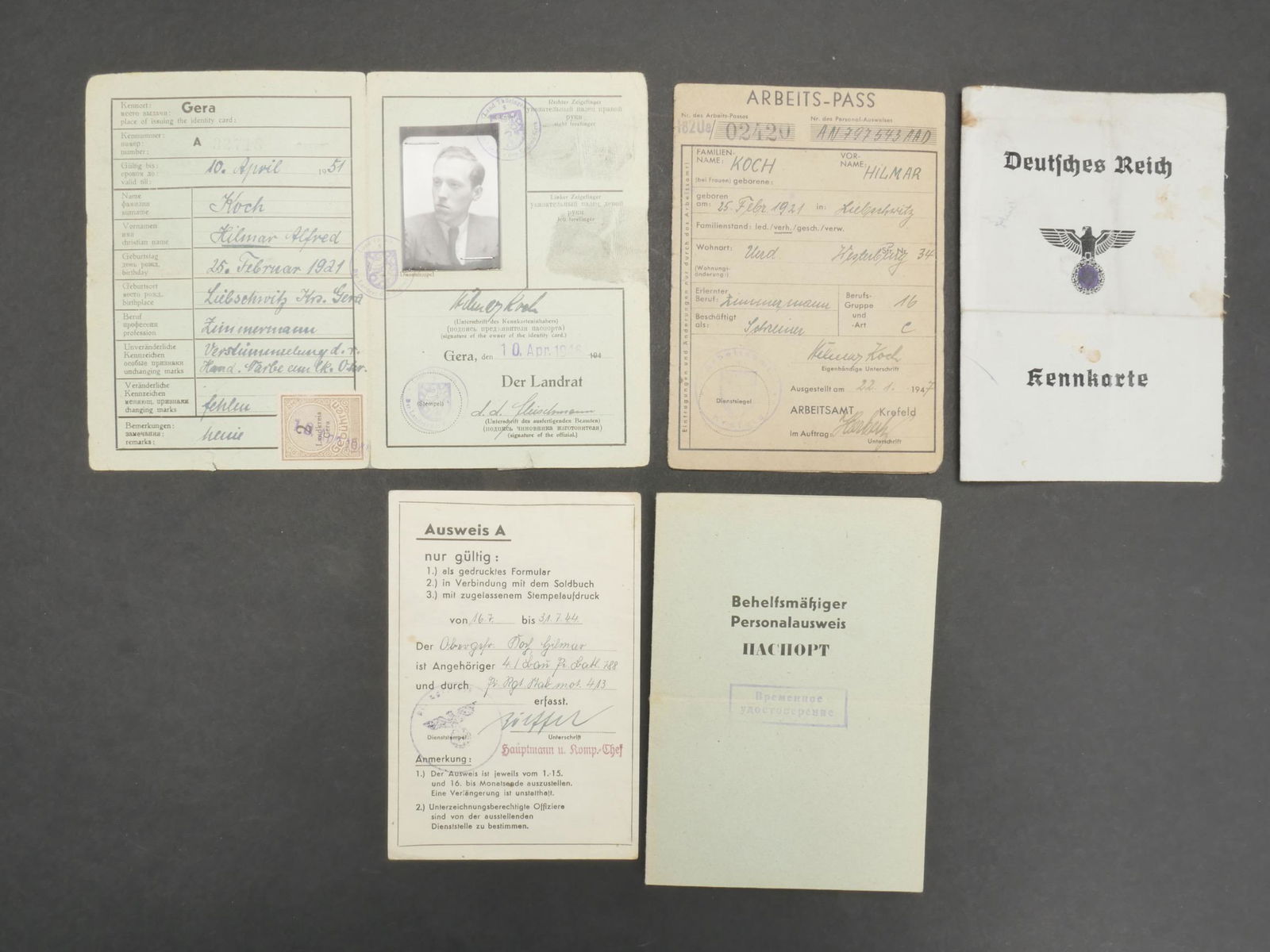 Document Allemand. German Documents.