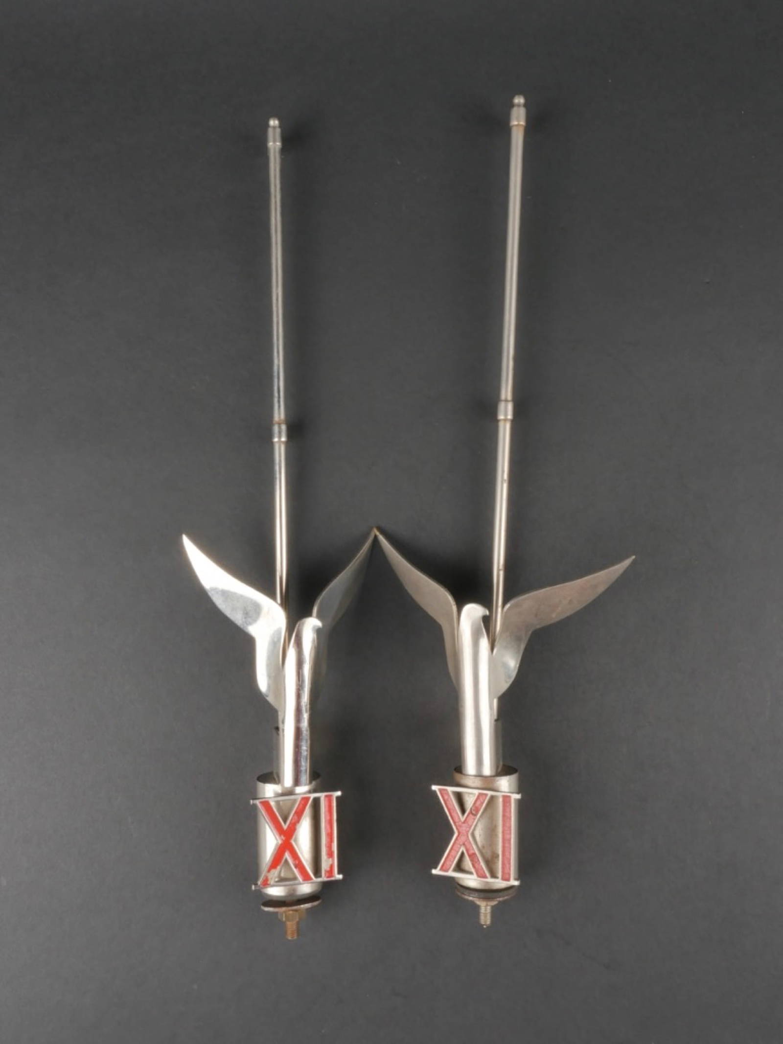 Paire De Porte-fanion De La Decima Mas. Pair Of Decima Mas Pennant ...