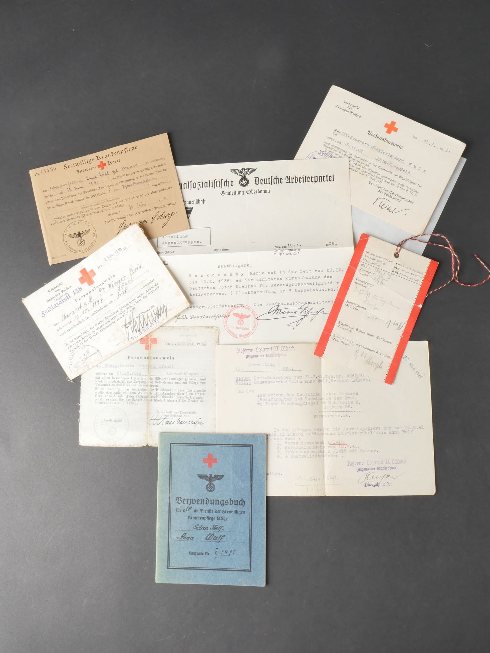 Document Du Drk. German Drk Documents. - Jun 21, 2025 | Militaria ...