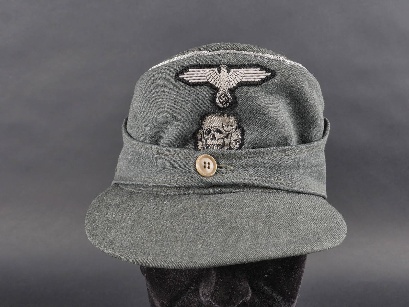 Casquette Officier Ss. Ss Officer Cap. Auction