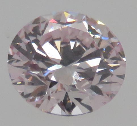Natural Very Light Pink Diamond - Round Brilliant - 0.47 ct, 9PP VS1 ...