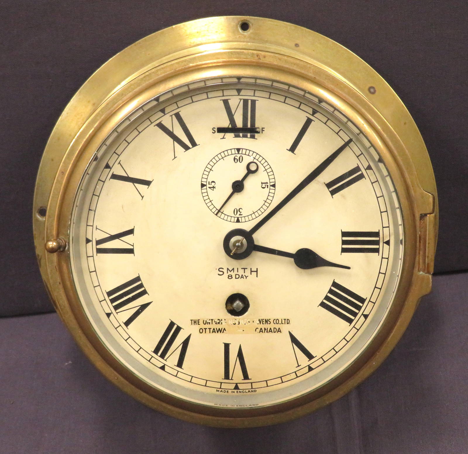 Brass Ships Clock Auction