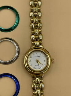 Vintage Gucci Watch With Bezel Set