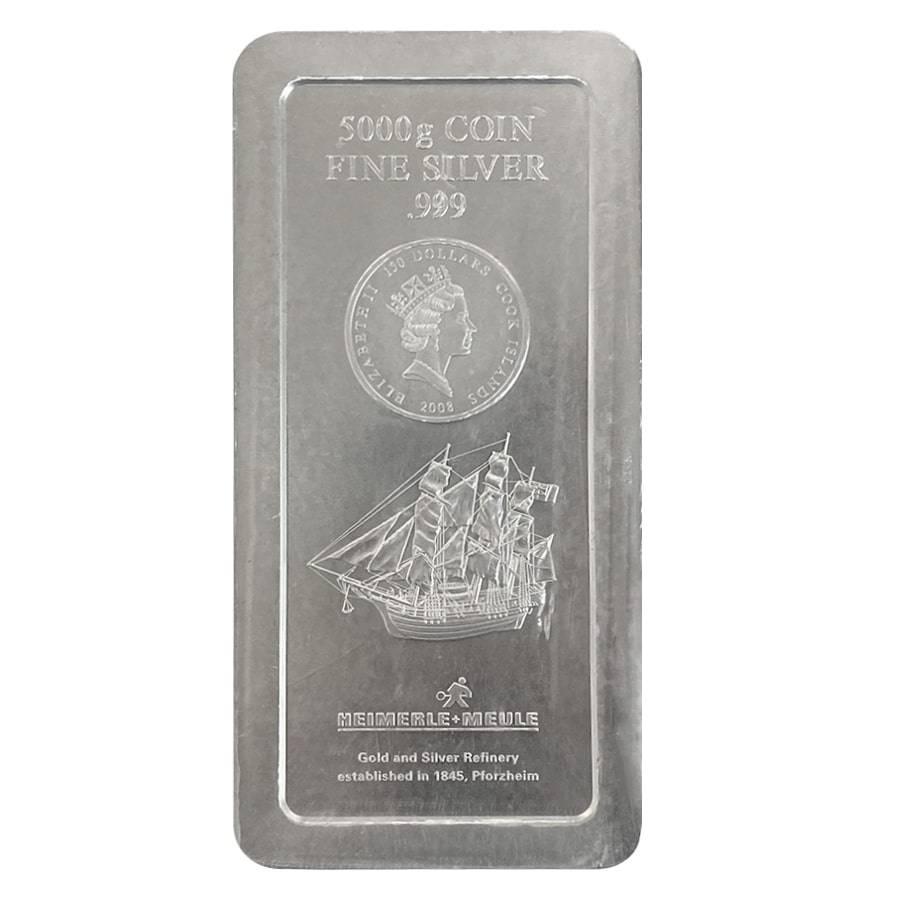 2008 5 Kilo Silver Heimerle & Meule Cook Islands $150 | Barnebys