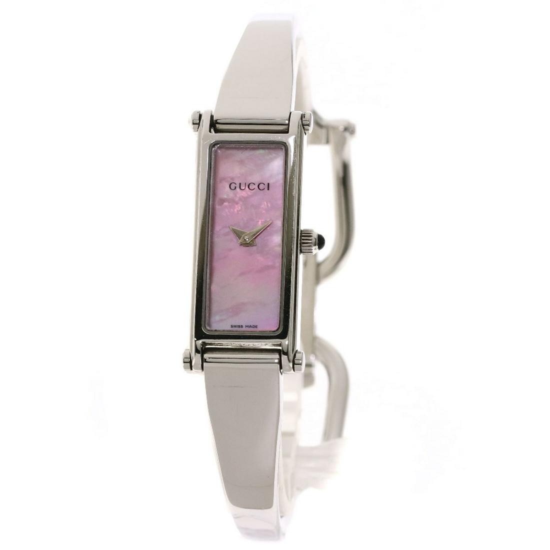 Authentic Gucci 1500l Square Face Watch Stainless Steel