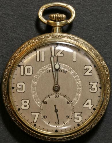 Authentic Illinois Elite Pocket Watch 10 Size 19 J. (#0196G) on Oct 18 ...