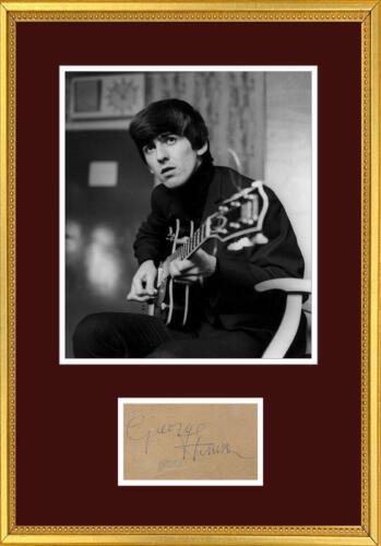 Authentic Vintage 1960s George Harrison Signed
