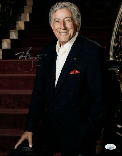 Tony Bennett Signed Autographed 11x14 Photo Dark Classy