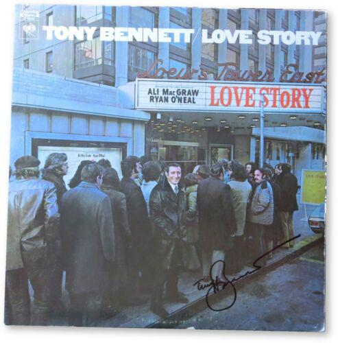 Tony Bennett Signed Autographed Record Album Cover Love