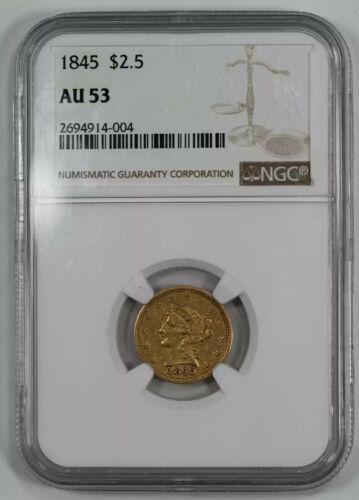 1845 LIBERTY HEAD QUARTER EAGLE $2.50 GOLD NGC - Dec 09, 2021 | Mynt ...