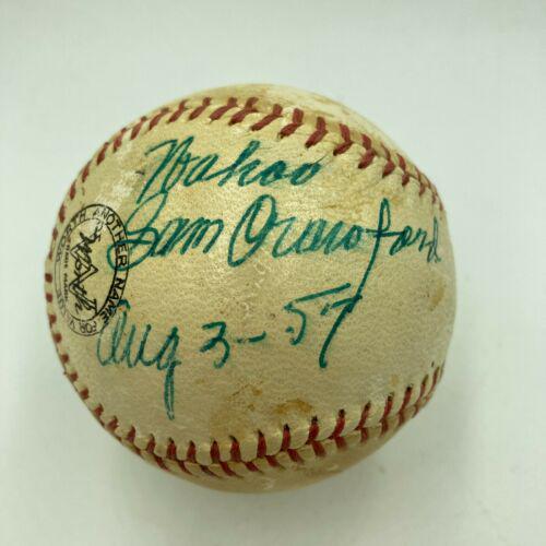 Extremely Rare Wahoo Sam Crawford Single Signed (#0366M) on Dec 23 ...