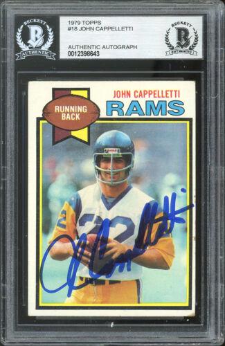 Rams John Cappelletti Signed 1979 Topps #18 Card Bas