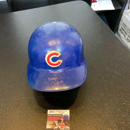 Ernie Banks Signed Game Used 1960's Chicago Cubs Helmet