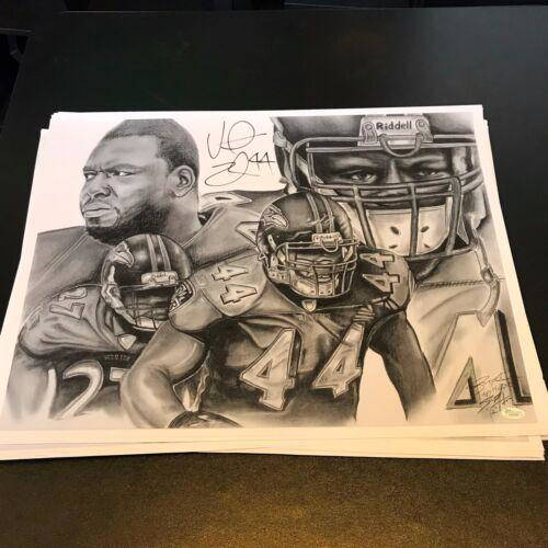 Lot Of 22 Vonta Leach Signed Autographed Huge 18x24