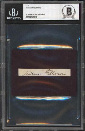 Millard Fillmore Signed .4x2.75 Cut Signature