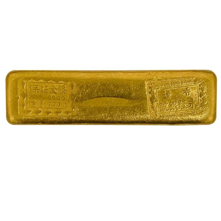 6.03 oz Wing Lung Bank 5 Tael Gold Bar .99 Fine | Barnebys