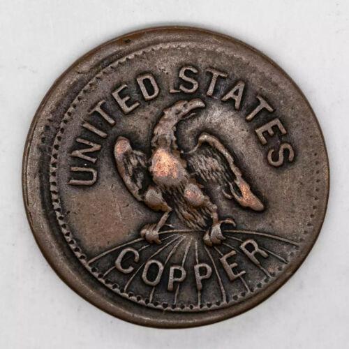 1863 Civil War Token Cwt Copper For Public