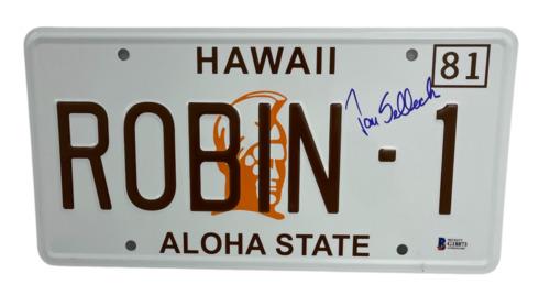 Tom Selleck Signed License Plate Magnum P.i. Authentic